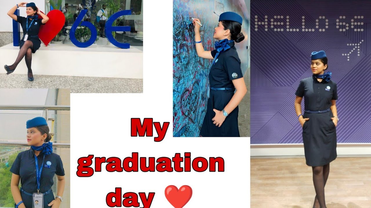 My Graduation day vlog ️| Last in indigo ifly 🥺| Indigo cabin crew ️ ...