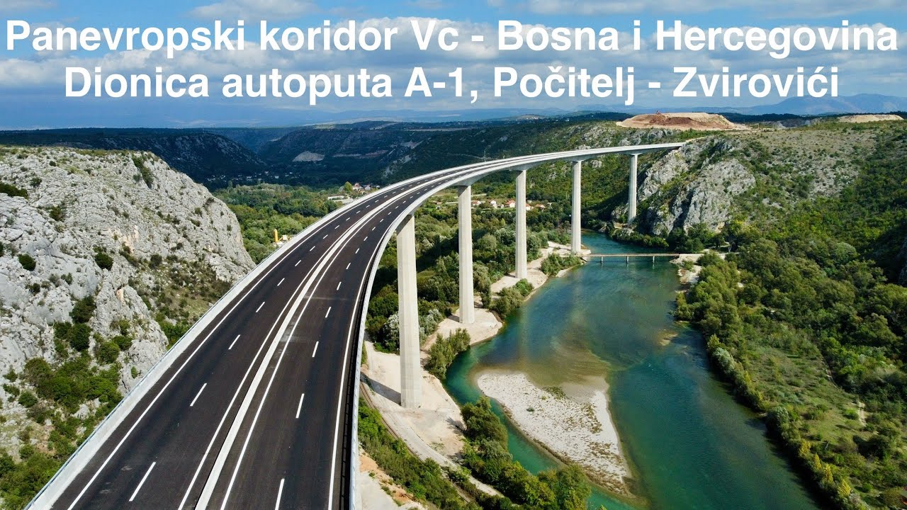 Autoput A-1 na koridoru Vc. Dionica Počitelj - Zvirovići 27.09.2024 ...