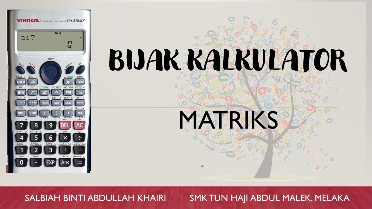 BIJAK KALKULATOR : MATRIKS - YouTube