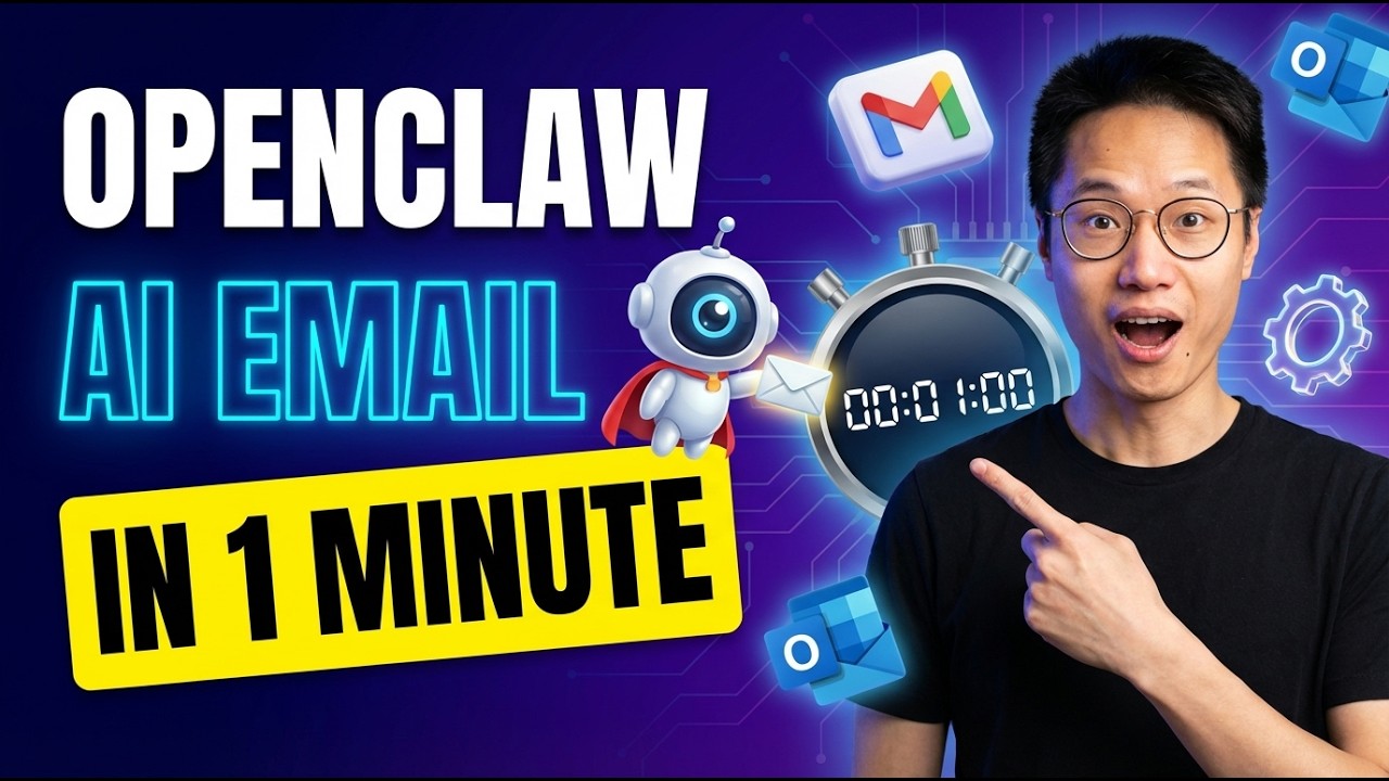 Setup OpenClaw AI Email Assistant in 1 Minute (End-to-End Guide) - YouTube