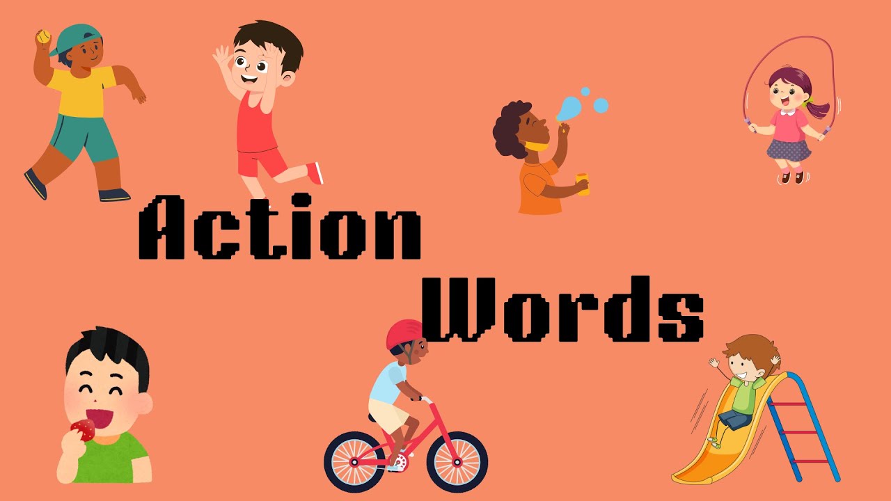 Action Words- Learning Verbs/Using Verbs in Sentences - YouTube