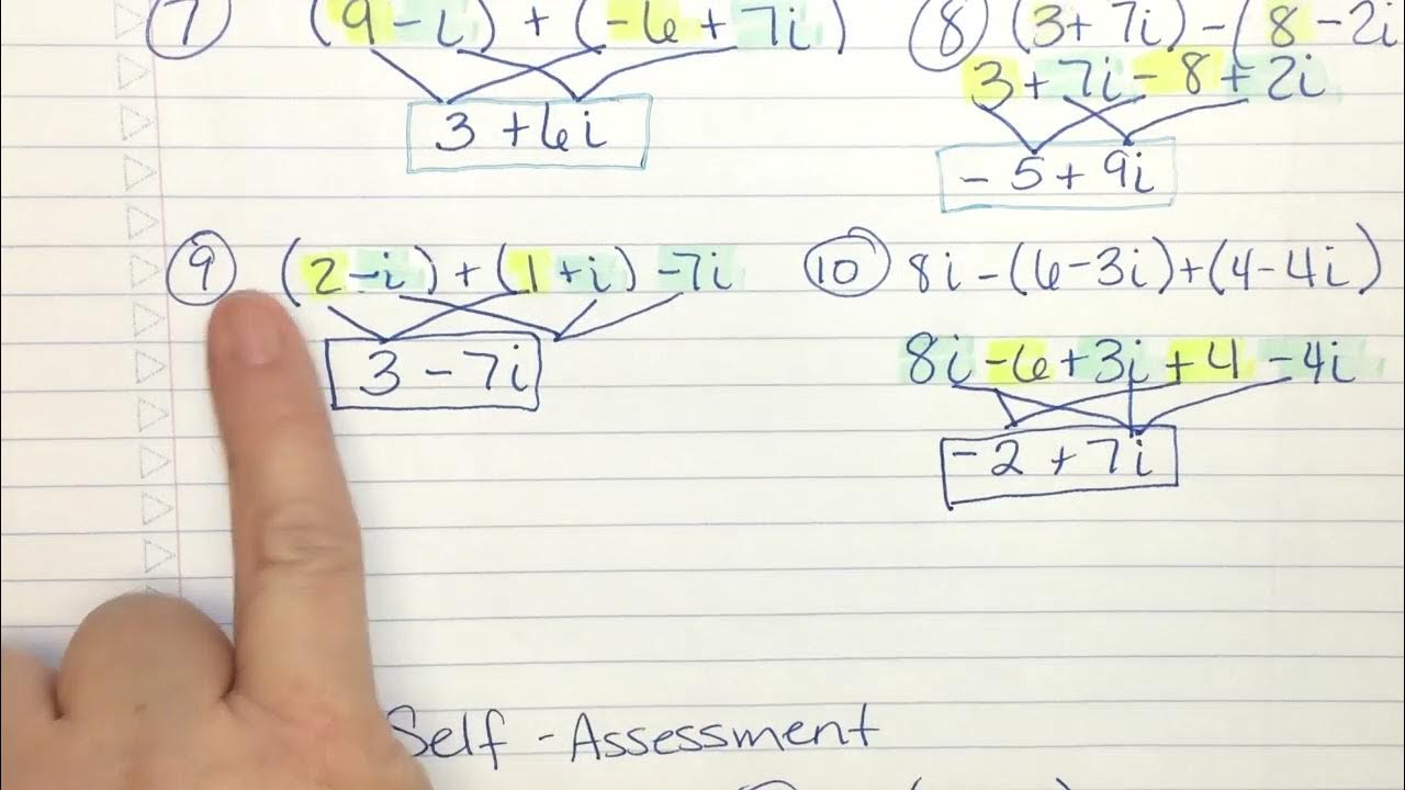 Lesson 3.2 Complex Numbers Part 2 - YouTube