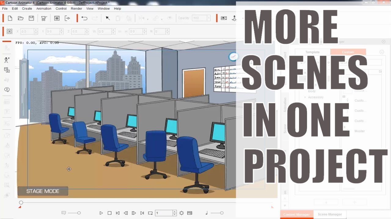 How To Use More Scenes In One Project Cartoon Animator 4 Youtube