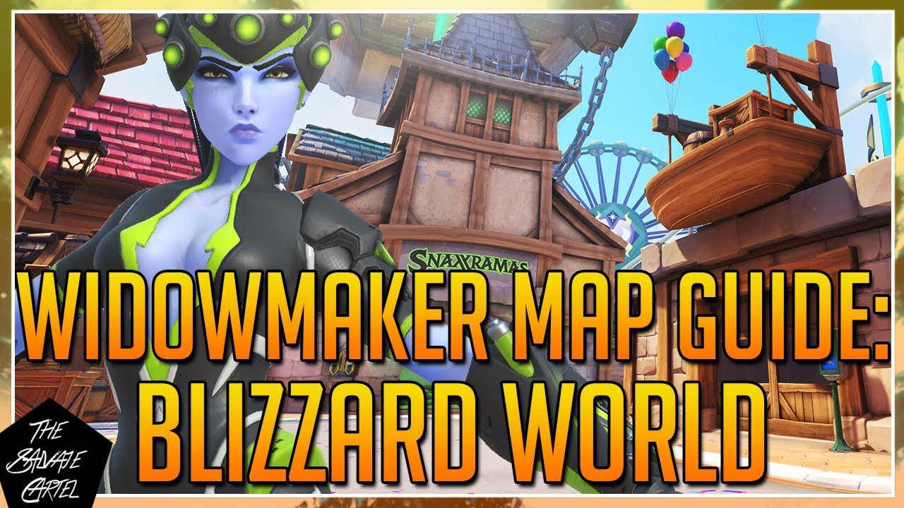 WIDOWMAKER MAP GUIDE: BLIZZARD WORLD (OVERWATCH WIDOWMAKER GUIDE) - YouTube