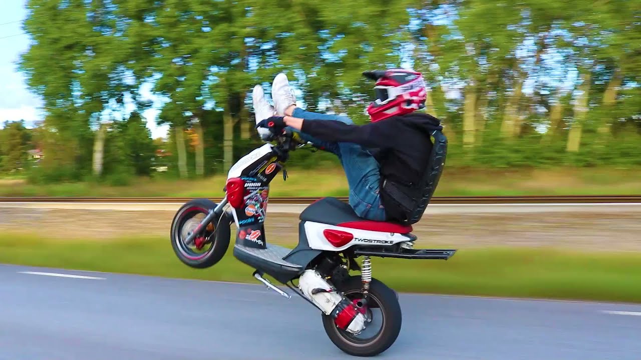 70cc Yamaha Slider Stunt-sesh | StuntVikingz - YouTube
