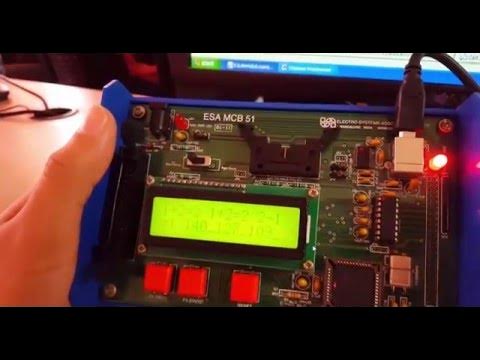 LCD interface with 8051 (KEIL + Proteus + Hardware) - YouTube