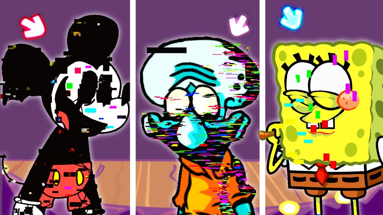 FNF Character Test | Gameplay VS My Playground | Pibby Mouse, Spongebob ...