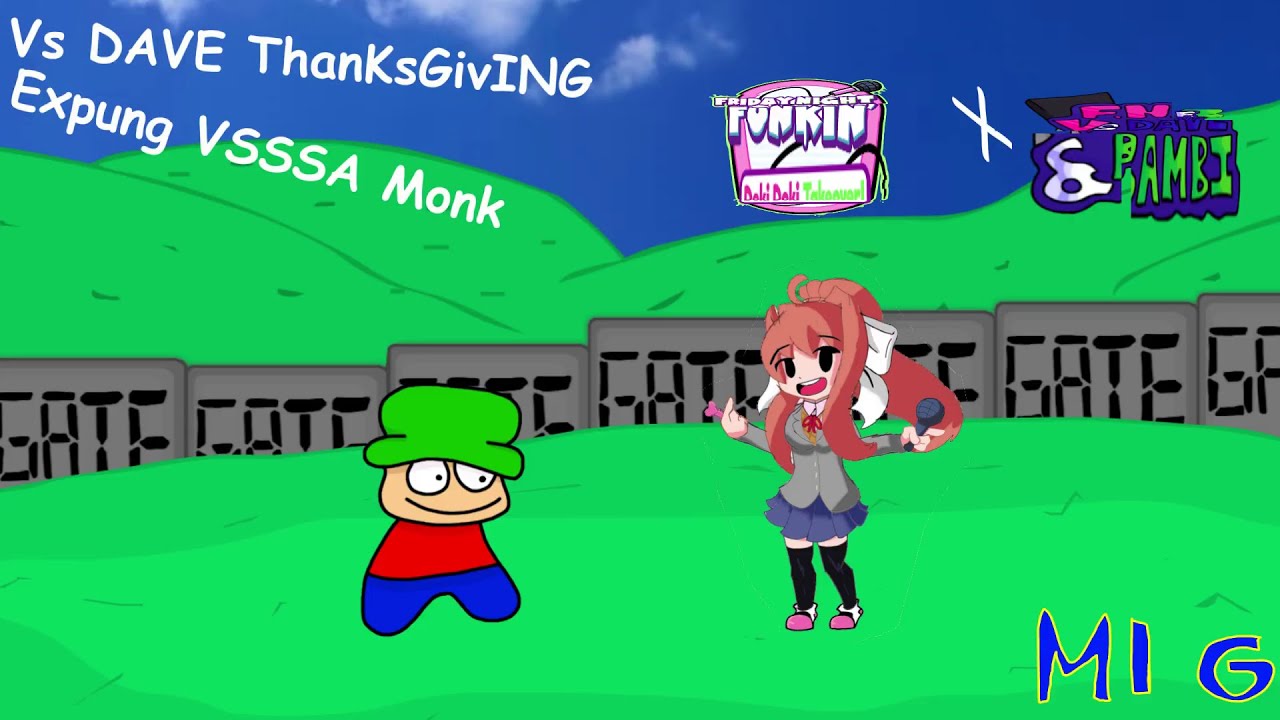 Vs Dave Thanksgiving | FNF Expunged Vs Monika Cover - YouTube