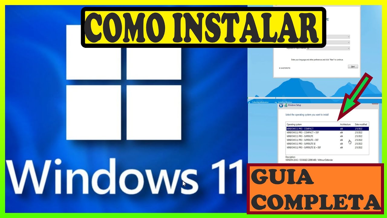 COMO INSTALAR WINDOWS 11 EN ESPAÑOL O ENGLISH GUIA COMPLETA - YouTube