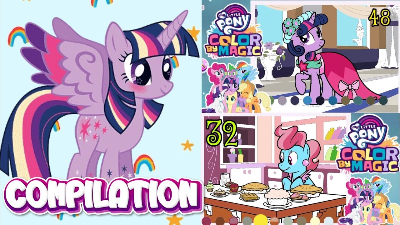 My Little Pony Game | My Little Pony Color By Magic Compilation Part 1 ...
