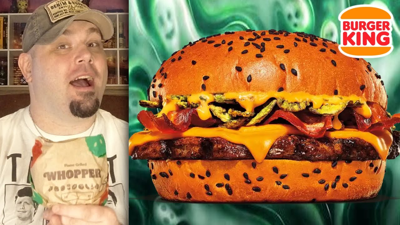 Burger King Ghost Pepper Whopper Review - YouTube
