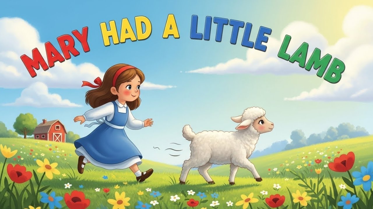 Mary Had a Little Lamb 🐑 | Fun Animated Nursery Rhyme for Toddlers ...