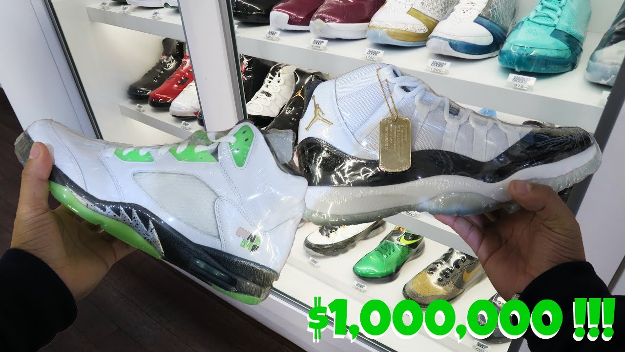$1,000,000 WORTH OF SNEAKERS !!! SNEAKER SHOP VLOG - YouTube
