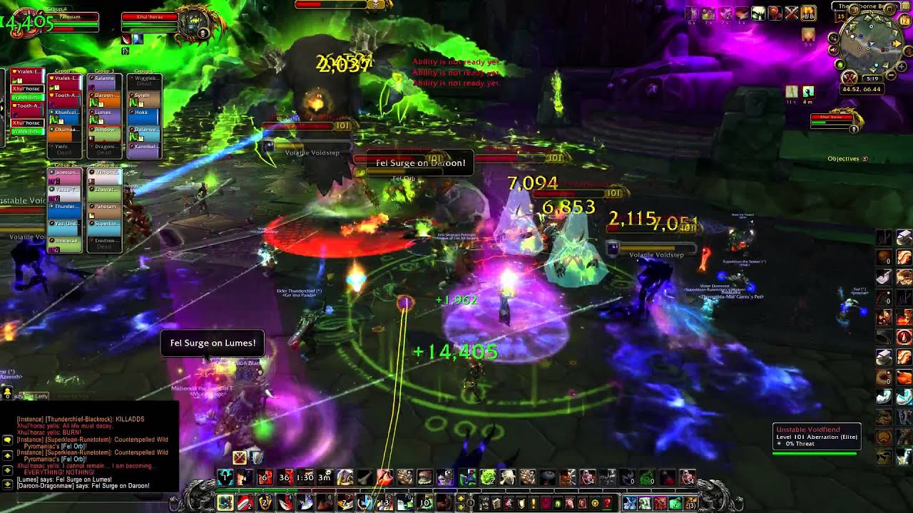 WORLD OF WARCRAFT 25 MAN HELLFIRE CITADEL XHUL'HORAC KILL - YouTube