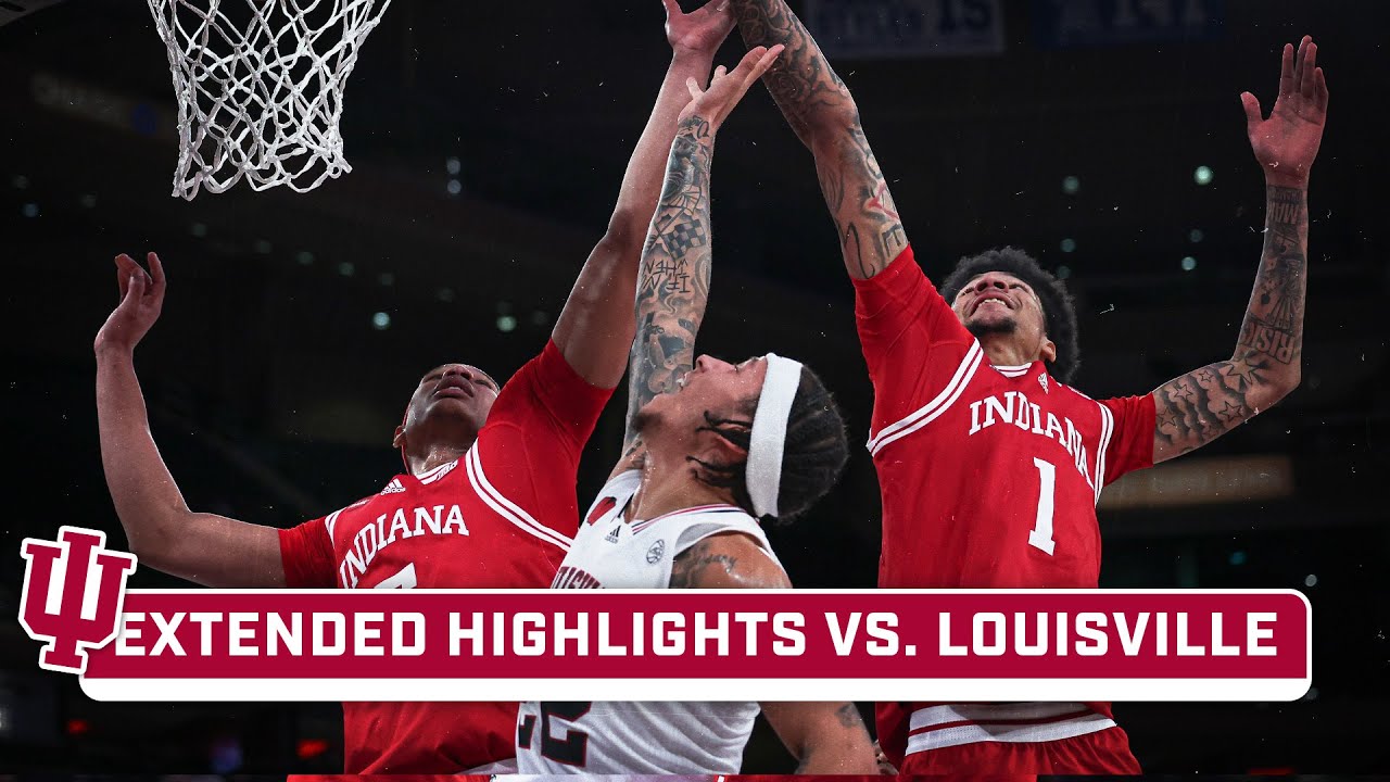 Louisville vs. Indiana | Extended Highlights | Big Ten Men's Basketball ...