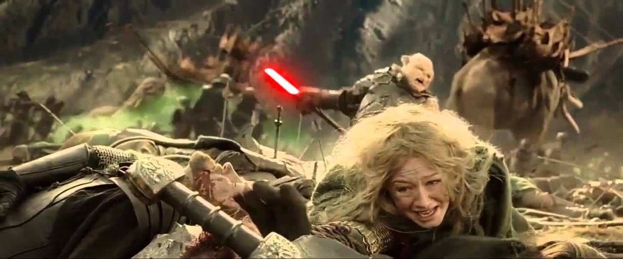 Aragorn and Gimli kill Gothmog - YouTube