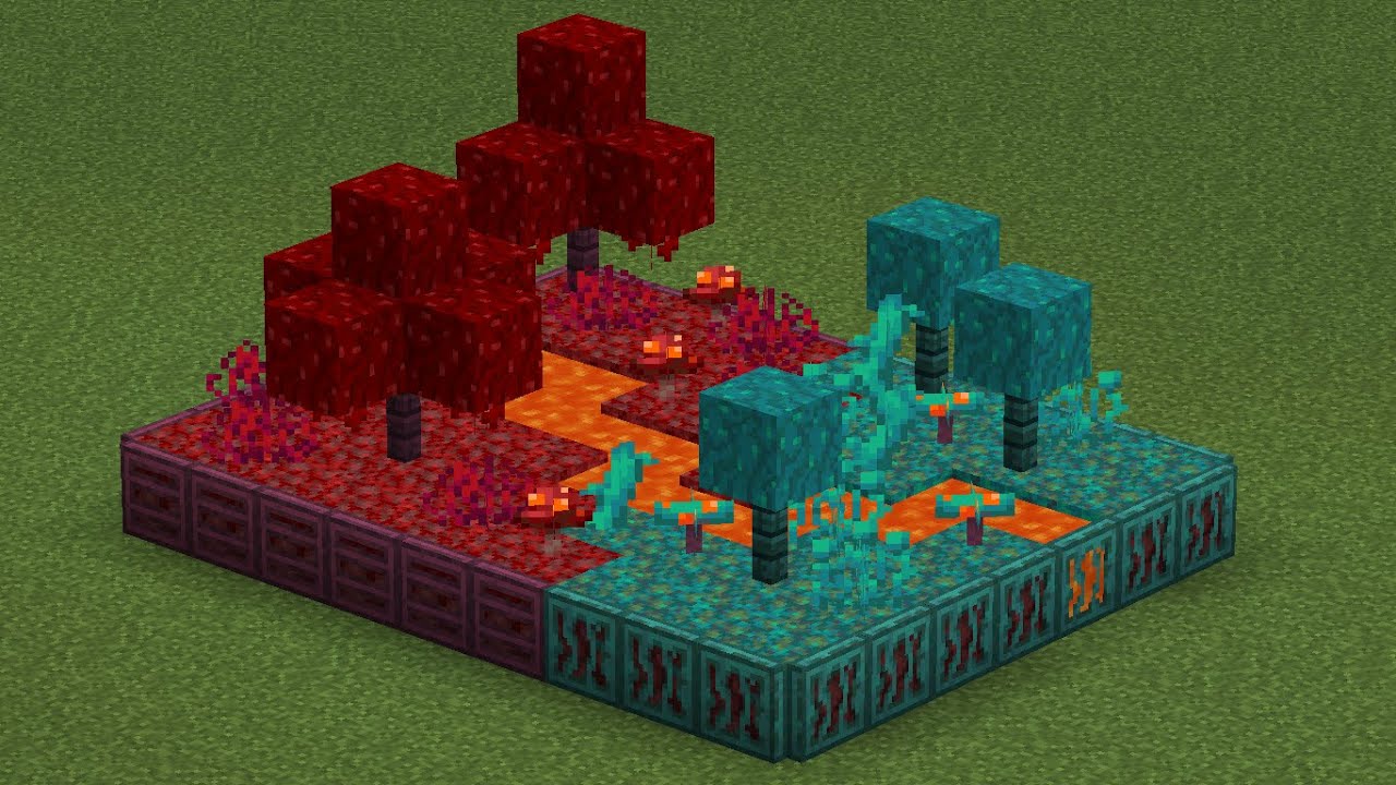 Mini Nether Biome in Minecraft - YouTube