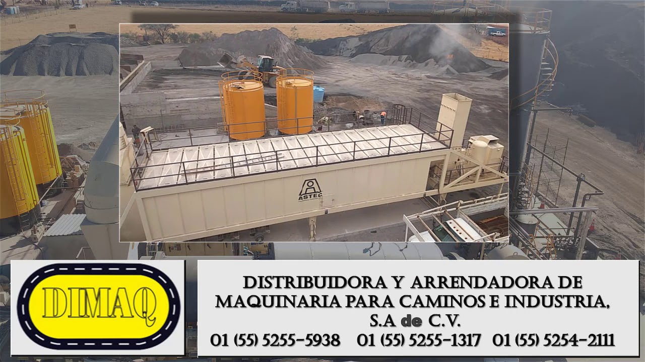 PLANTA DE ASFALTO ASTEC DOUBLE BARREL - YouTube