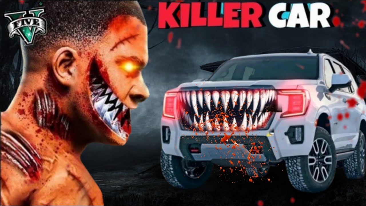 GTA 5 : cursed killer car killed franklin | killer car attack franklin ...