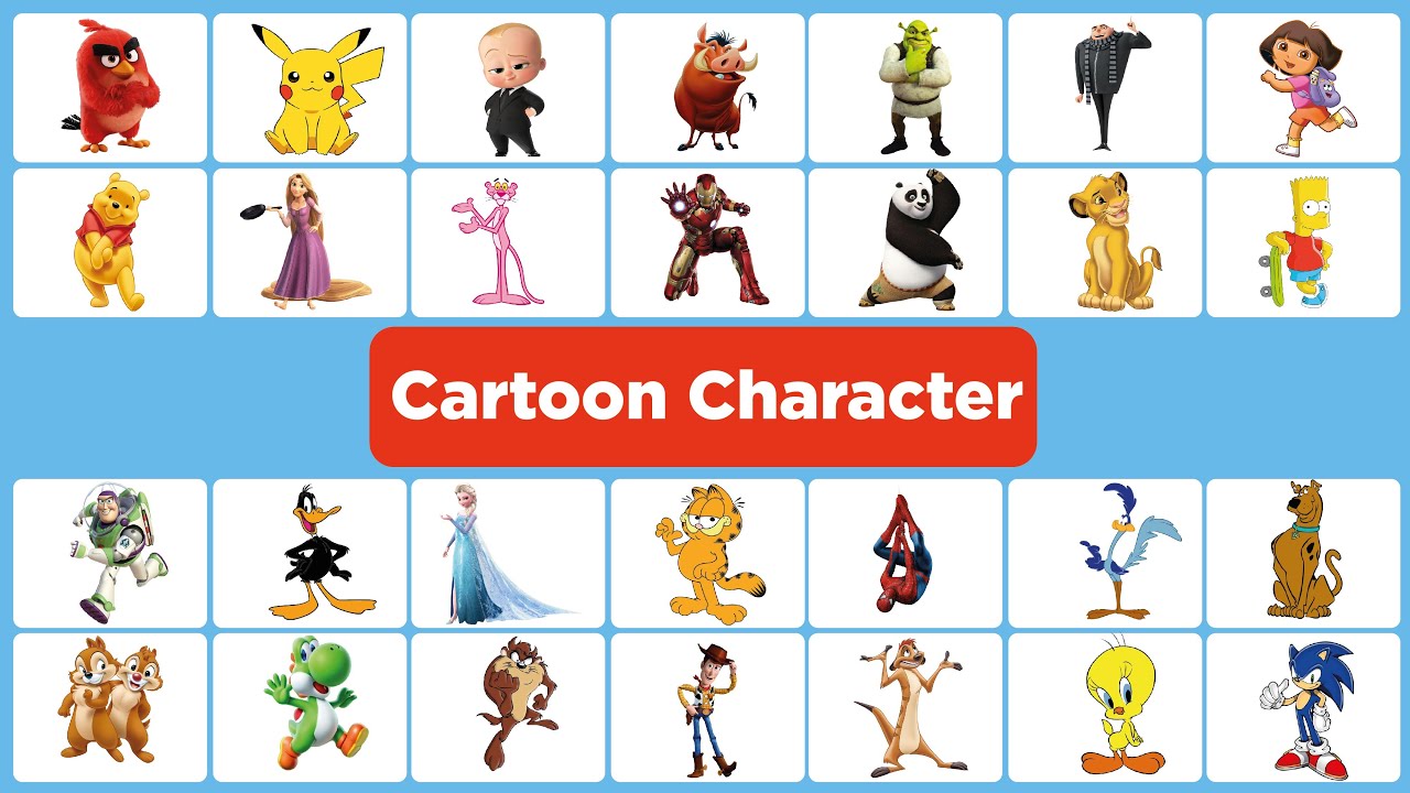 Cartoon Character Name with Picture II Cartoon Characters II Famous ...