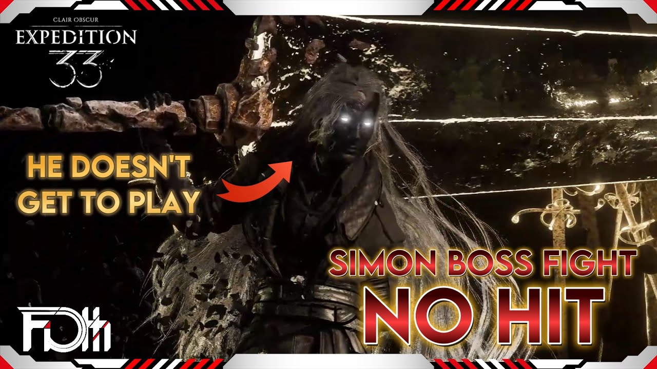 SIMON Boss Fight - No Damage/Hit | Clair Obscur - YouTube