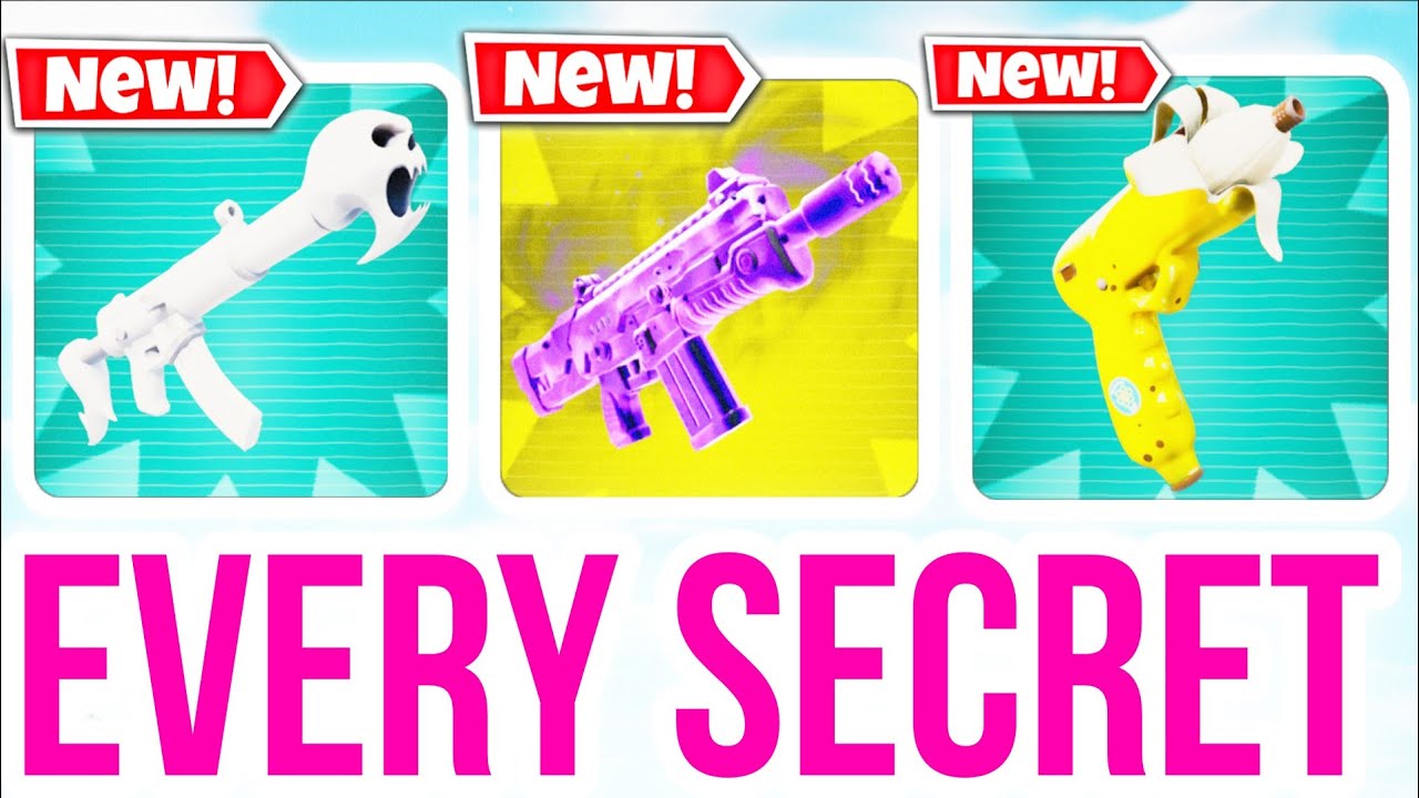 how to get every secret in 1v1 with every gun - YouTube