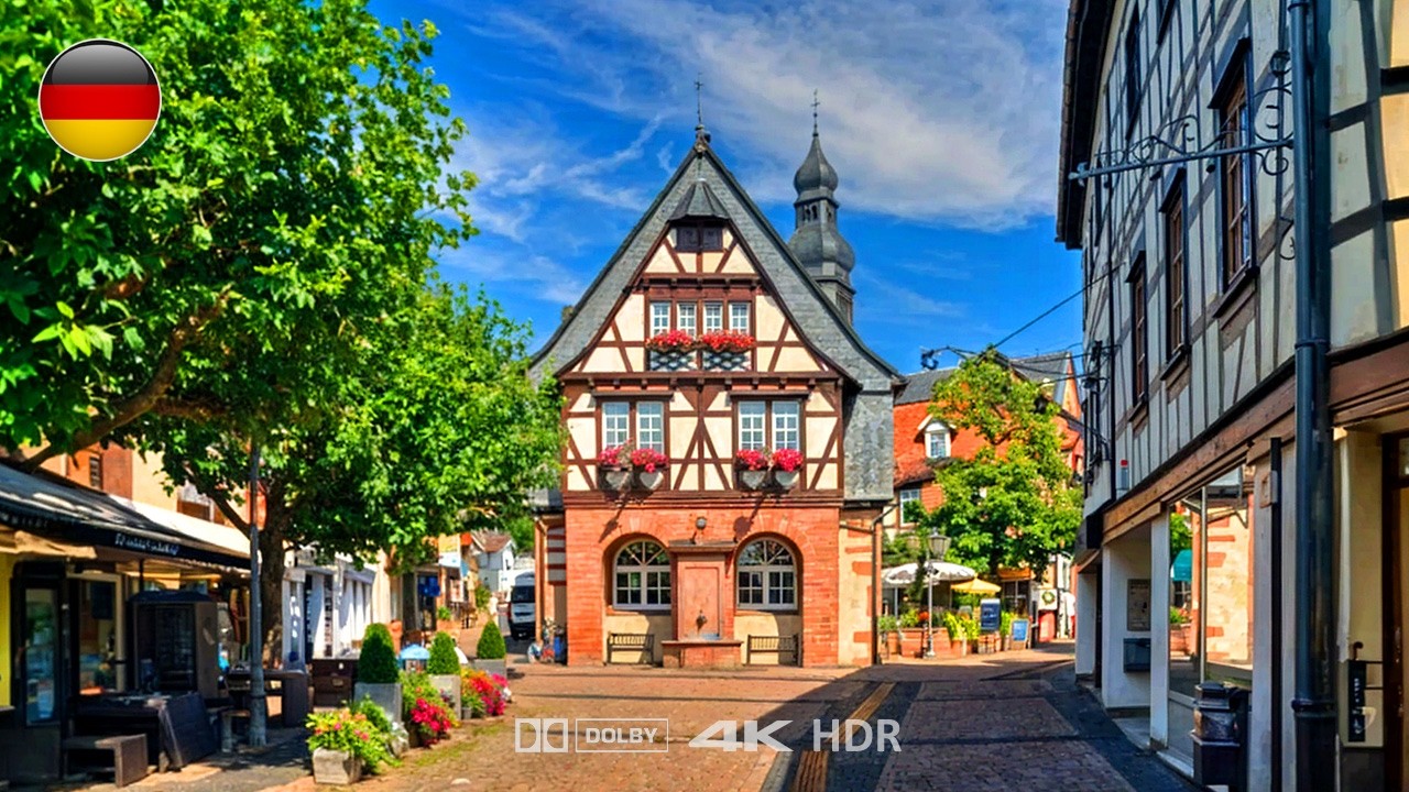 Hofheim am Taunus, Autumn Walk in Charming Medieval Town of Germany ...