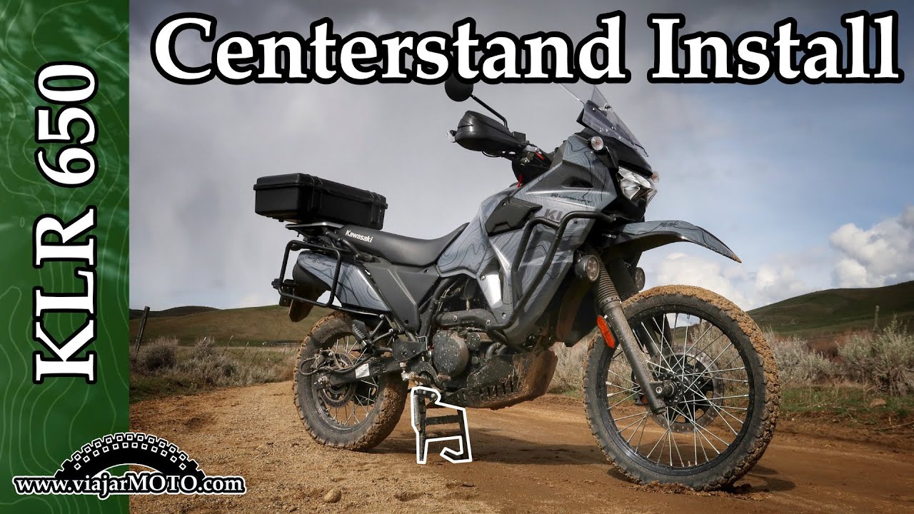 Installing an SW Motech Centerstand On a 3rd-Gen KLR650... - YouTube