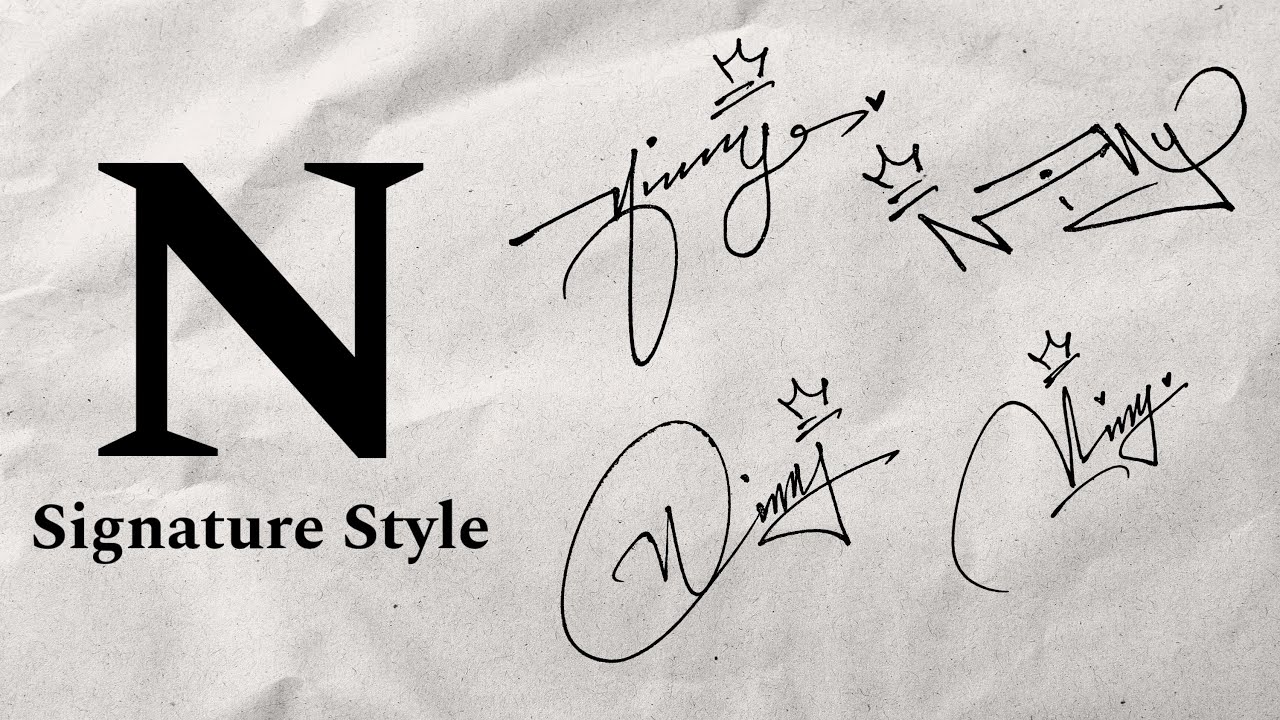 N Signature Styles | Signature For My Name Start With Letter N ...