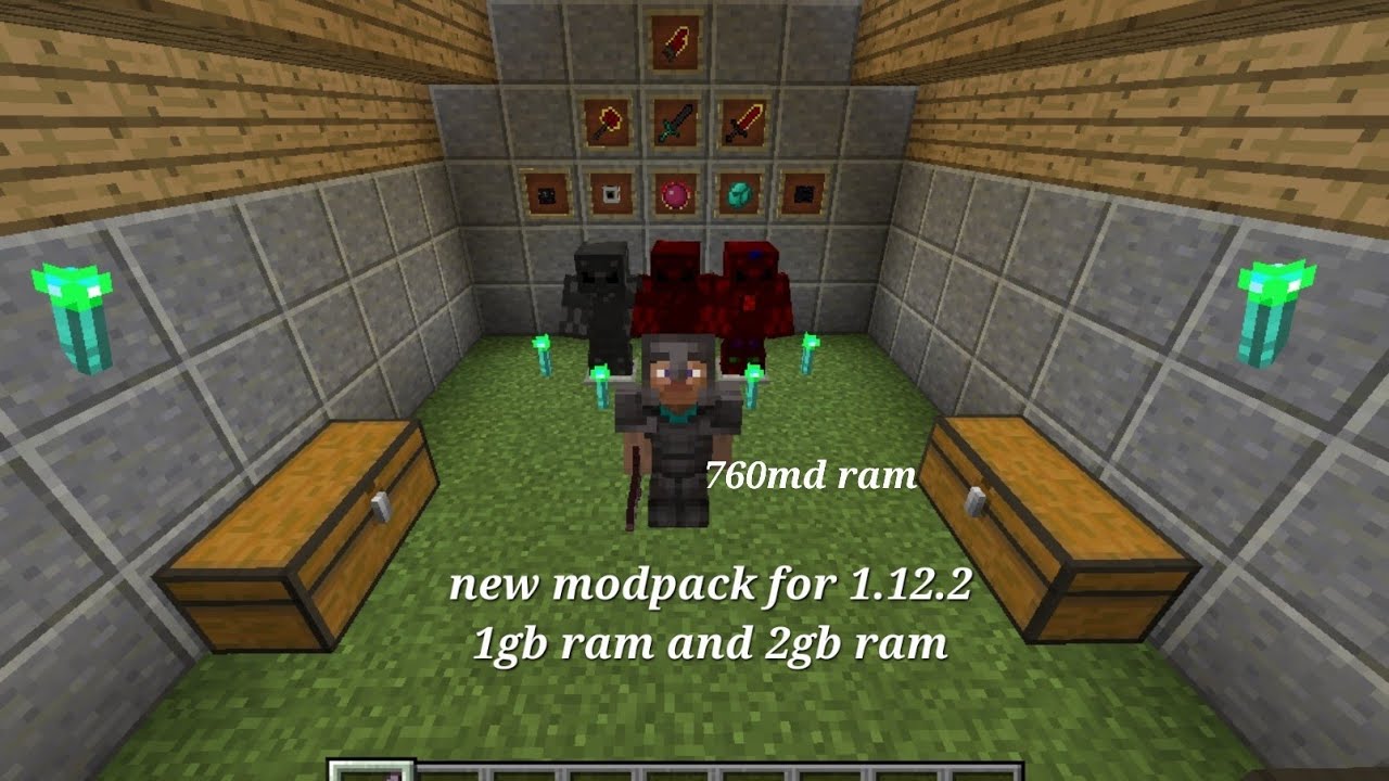 new modpack for minecraft 1.12.2 😎 only 2gb ram and 1gb ram device ...