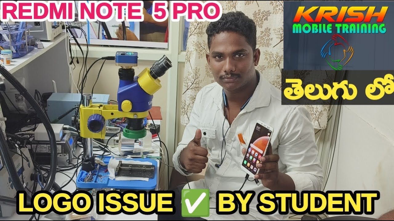 REDMI NOTE 5 PRO HANG ON LOGO ISSUE BY STUDENT | #mobilerepairingcourse ...