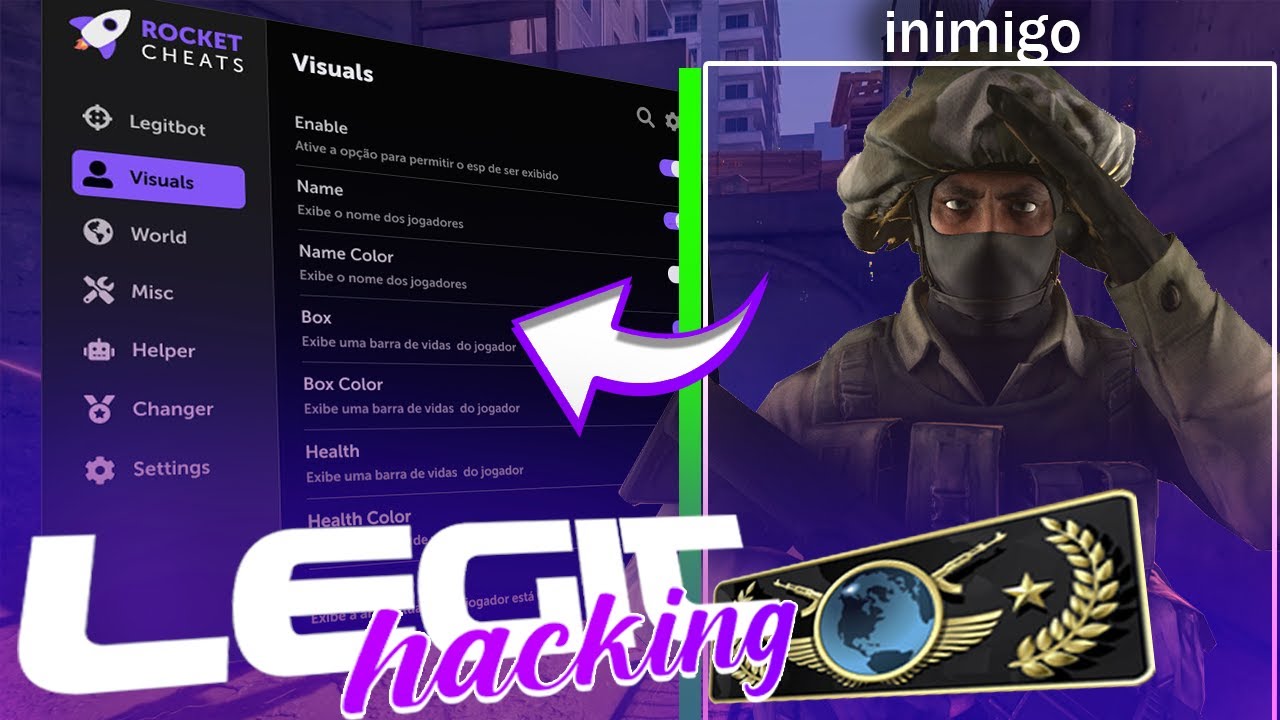 CS2: LEGIT HACKING RUMO AO GLOBAL - YouTube