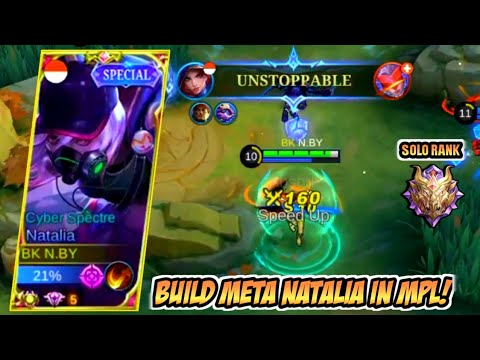BEST BUILD META NATALIA IN MPL BUILD NATALIA TOP 1 GLOBAL ~ MLBB - YouTube