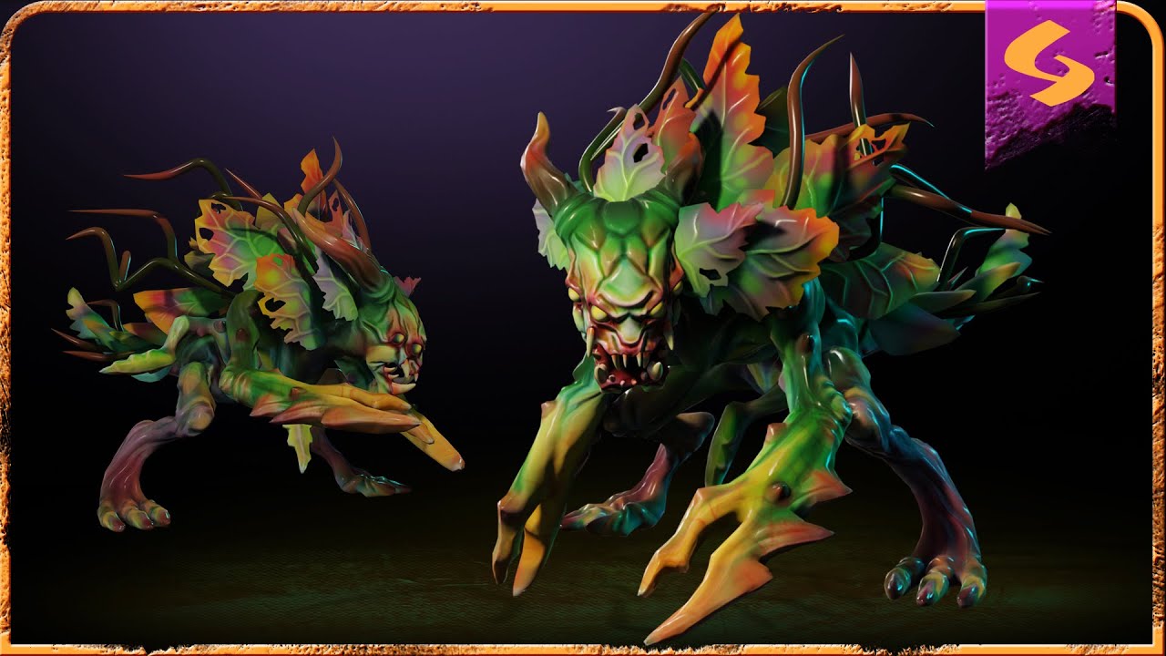 Clawvine #creatures #enemy #grinders #mobs #3dstock #3dassets #ue4 #characterdesign #forest #art ...