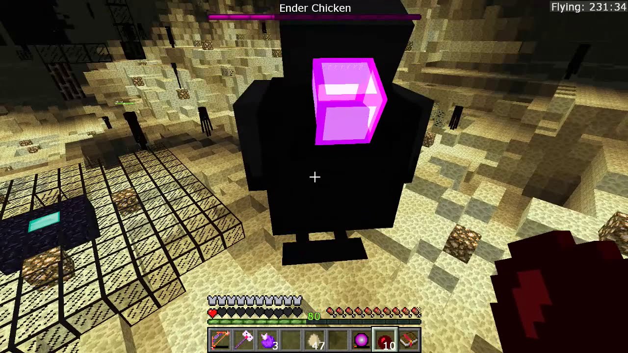 EASY ENDER CHICKEN BOSS MINECRAFT STONE BLOCK 2 - YouTube