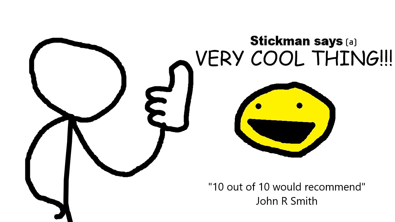 Cool Stickman says very COOL thing!!! - YouTube