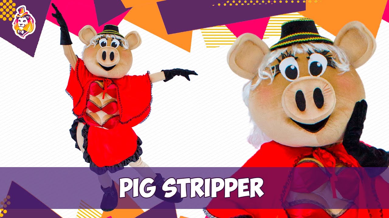 Pig Stripper Angela Mascot Costume - YouTube