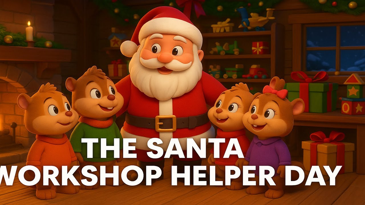 The Santa Workshop Helper Day | Chipmunk Family Christmas Special ...