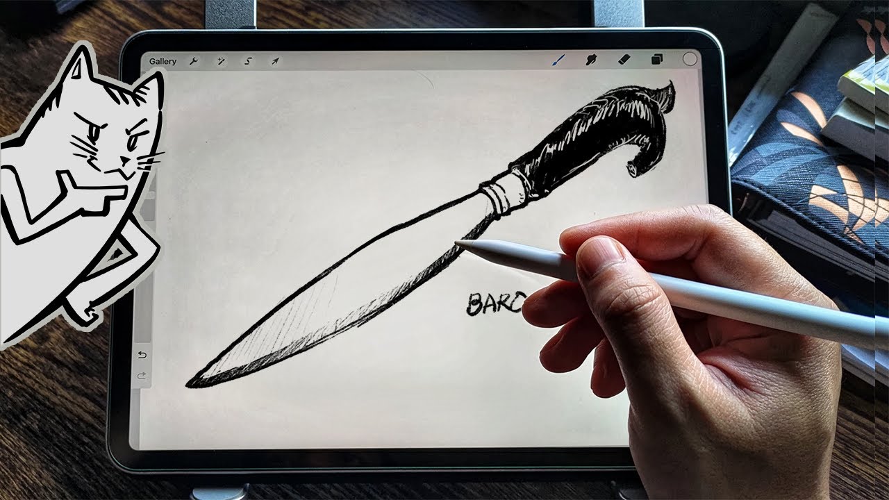 How to draw Barong - Filipino sword - Easy Drawing Tutorial - YouTube