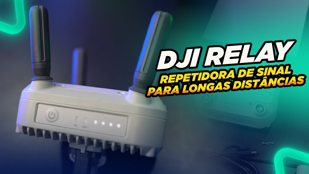 Unboxing completo do DJI RELAY - Repetidor de sinal para longas ...