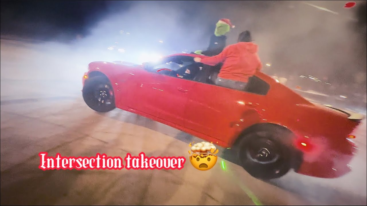 MUSCLE CARS TAKE OVER INTERSECTIONS. POLICE COULD NOT KEEP UP!! # ...