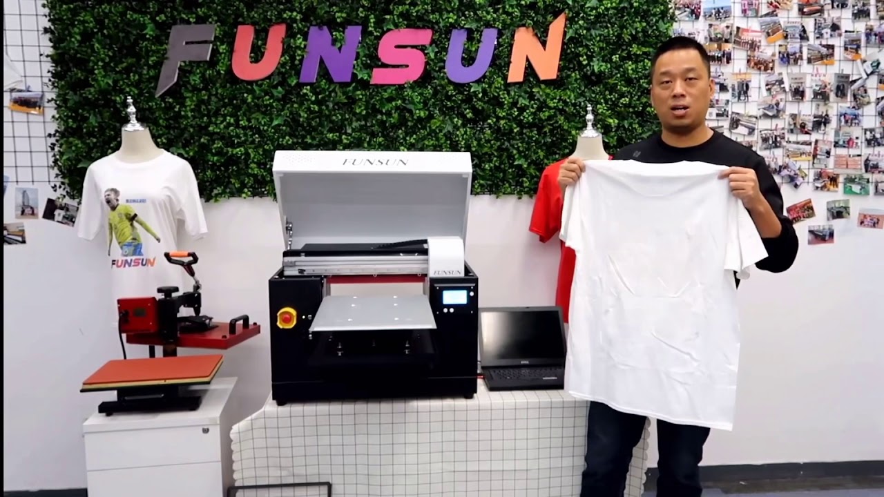 How to print white color T-shirt - YouTube