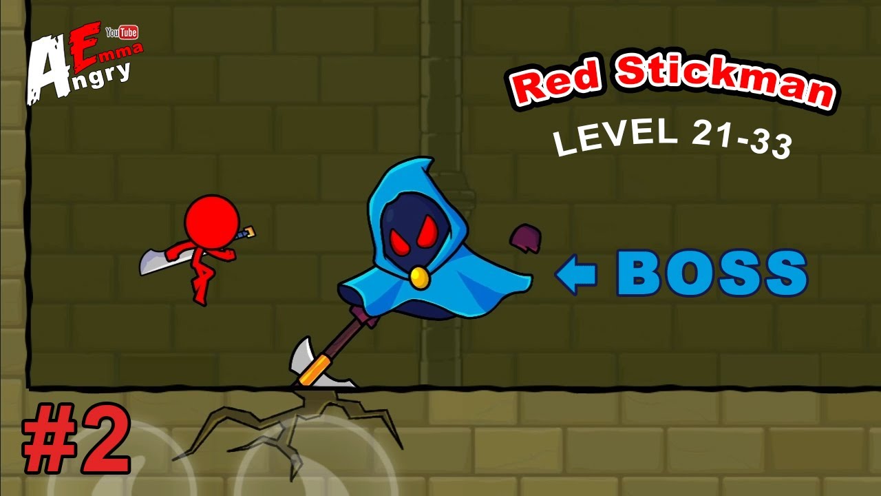 Red Stickman : Animations vs Stickman Fighting - Gameplay #2 Level 21 ...