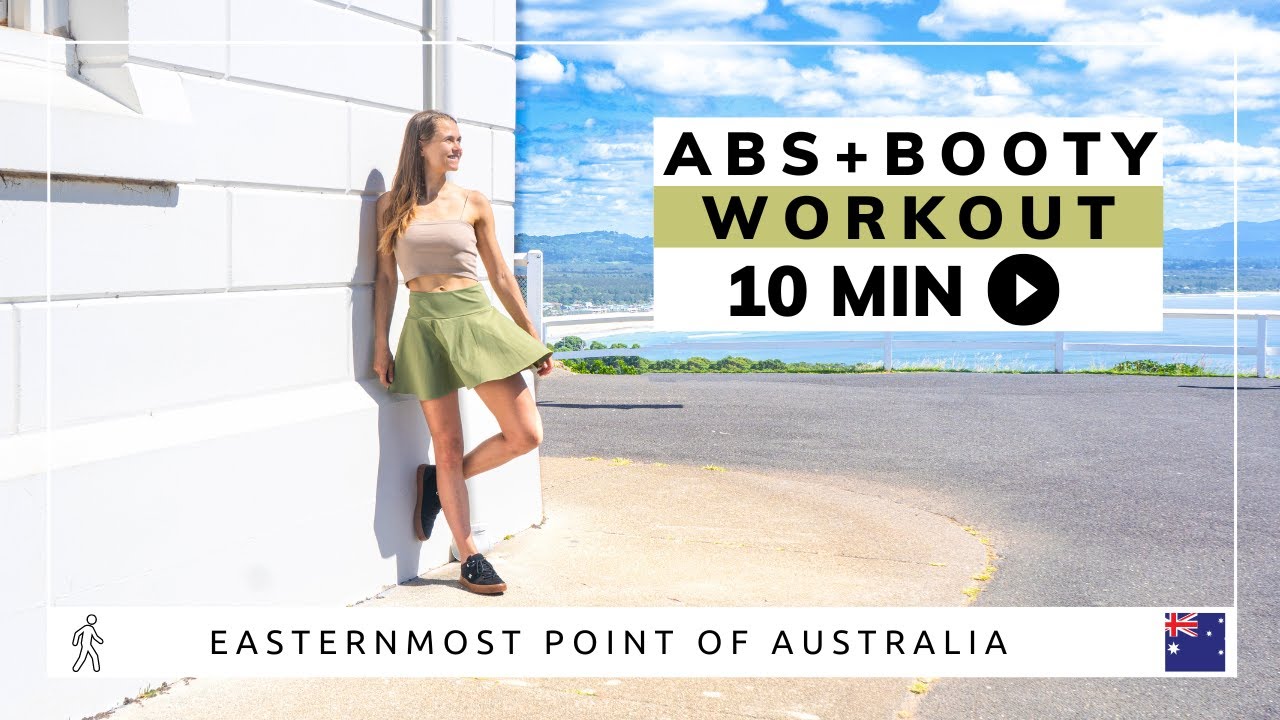 10 Minute Ab Burn & Booty Squeeze Workout Beginner-friendly (Byron Bay ...