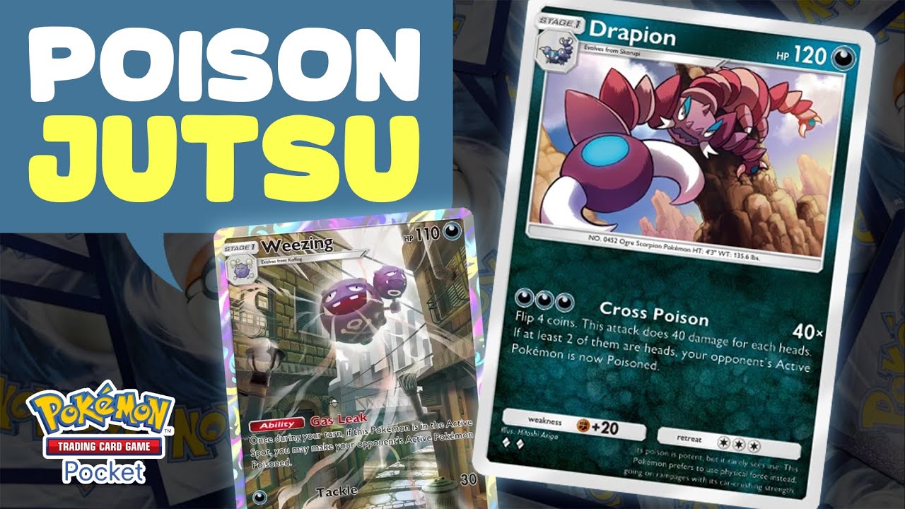 POISON NO JUTSU! Deck Drapion x Weezing - Pokemon TCG Pocket - YouTube