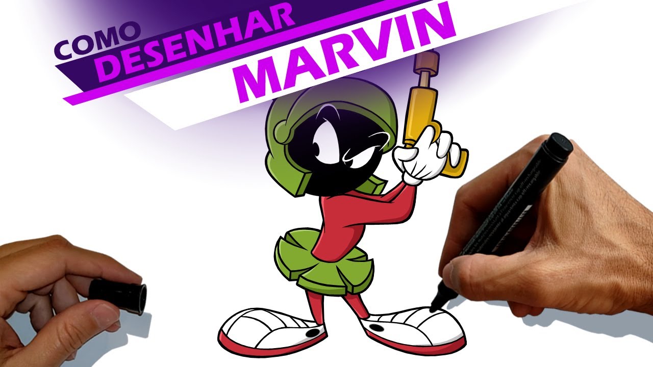 Marvin, o Marciano - Como desenhar - How to draw - YouTube