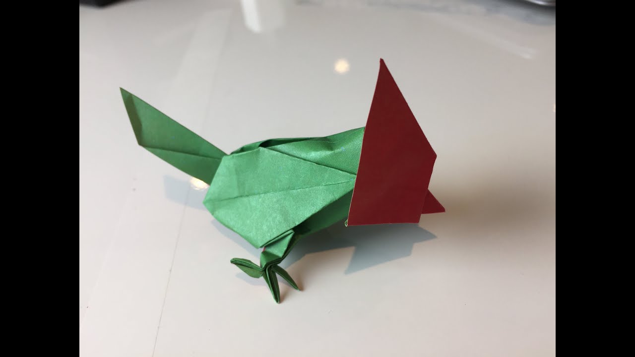 Origami Cockatiel - YouTube