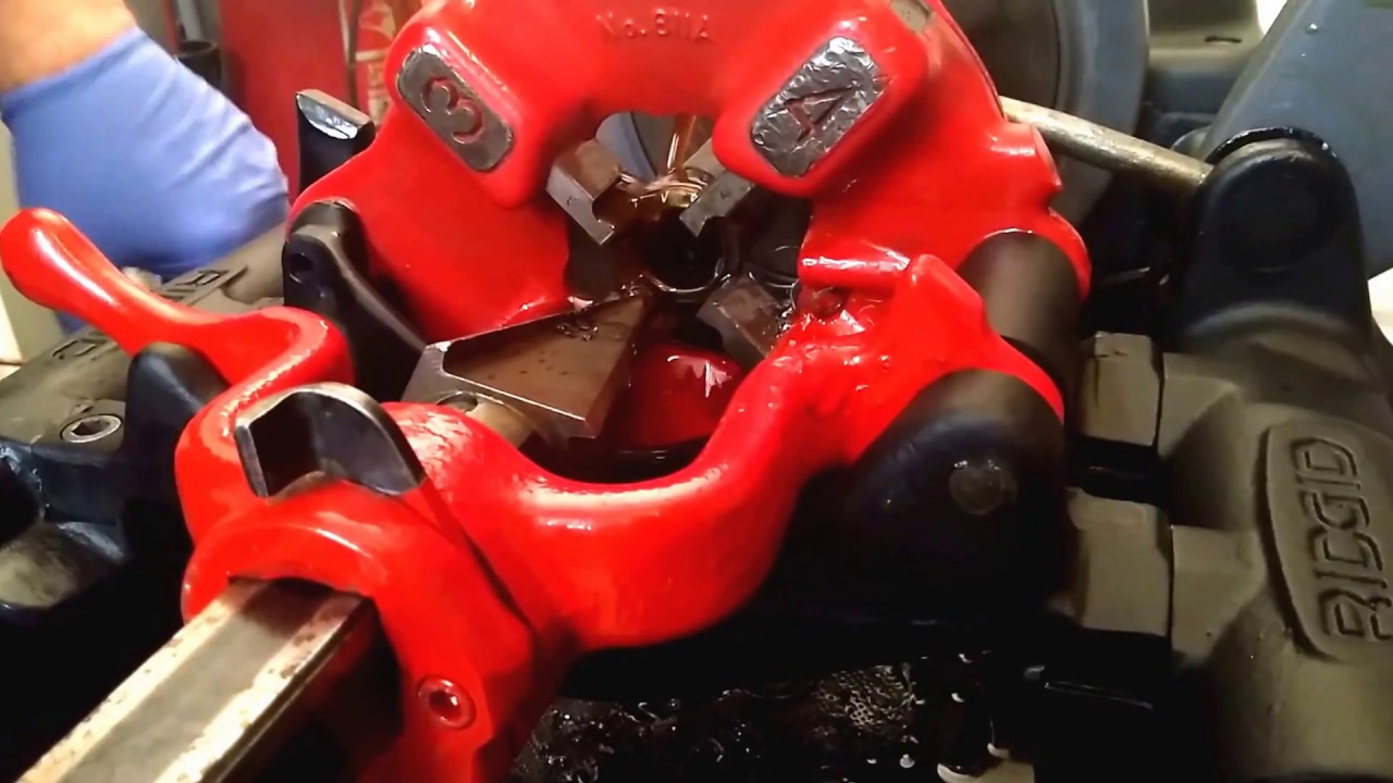 Ridgid 535 Pipe Threading Machine R170 - YouTube