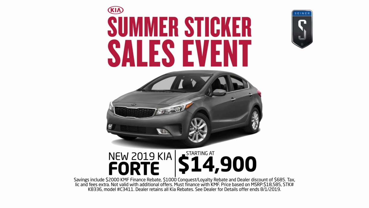 2019 Forte Sale | Kia Summer Sticker Sales Event | Near South Jordan ...