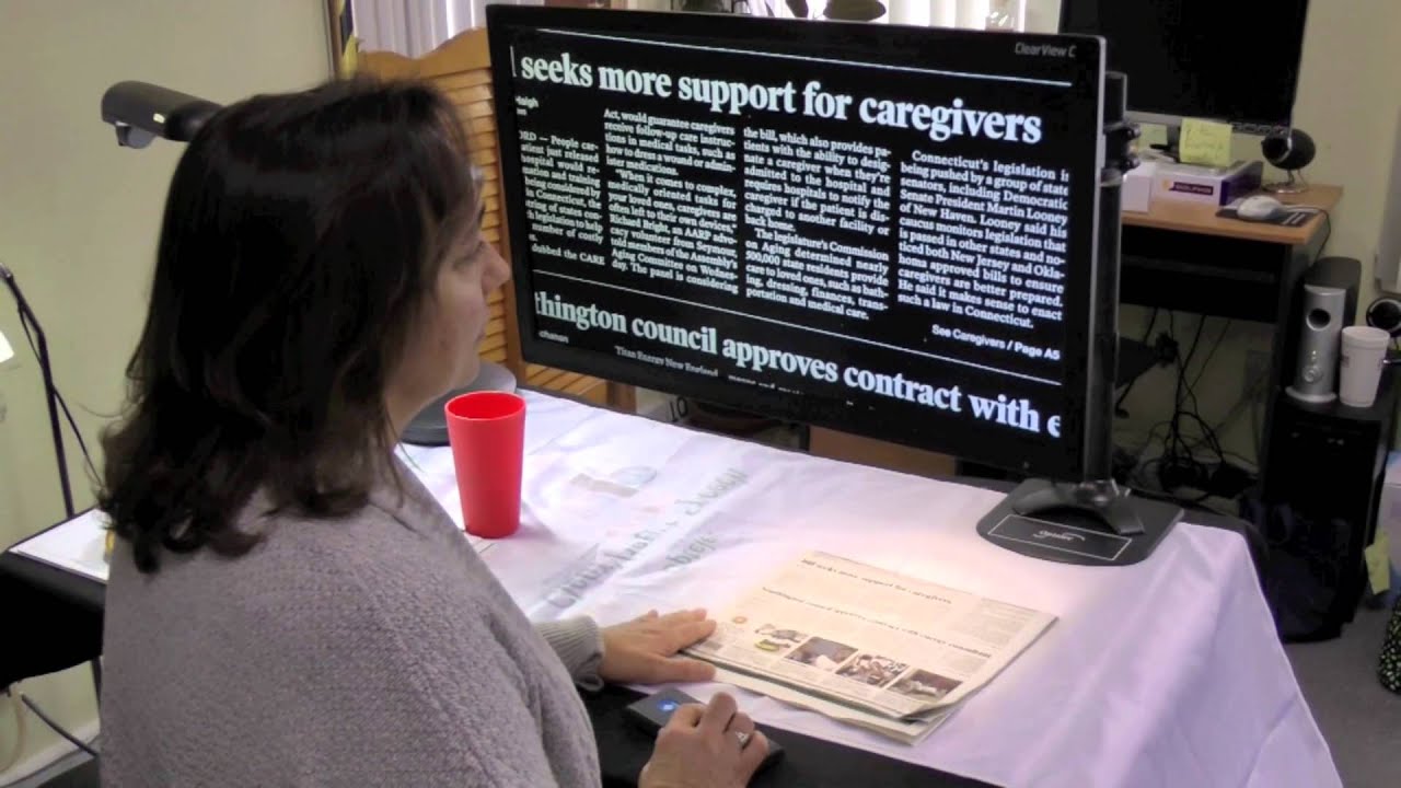 Optelec Clearview C Flex - YouTube